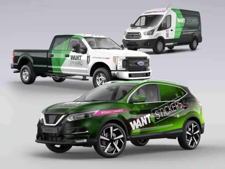 Vehicle Body | Removable Custom Car Stickers - Want Stickers