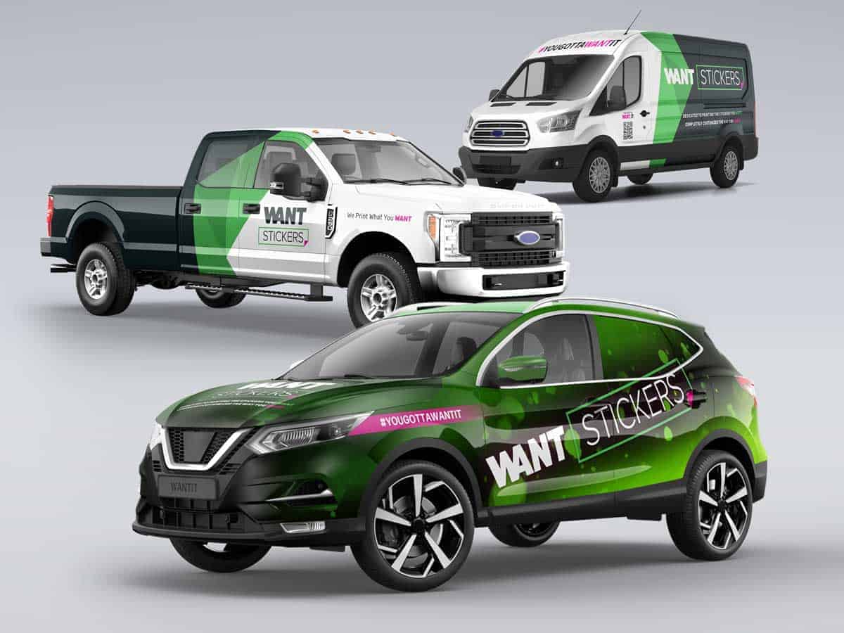 Vehicle Body | Removable Custom Car Stickers - Want Stickers