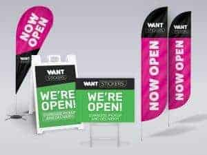 Want Stickers - Custom Printed Stickers, Signs, Banners & Event Displays