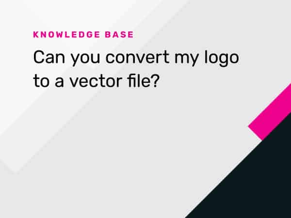 Can you convert my logo to a vector file? - Want Stickers
