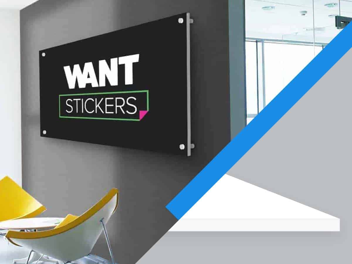 PVC Sign Boards - Want Stickers