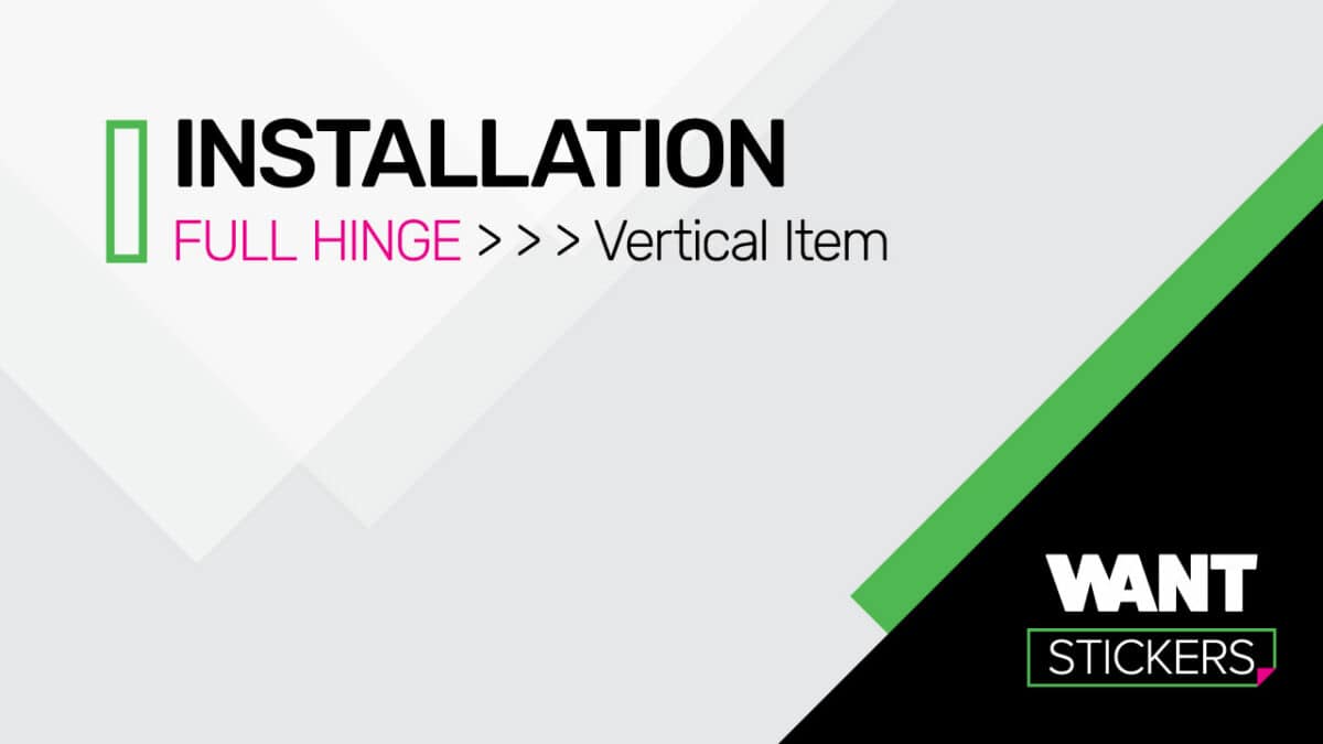 How Do I Install A Custom Shape Vinyl Sticker? - Want Stickers