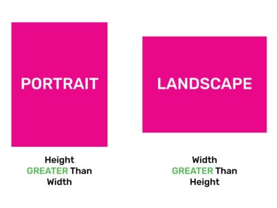 What is the difference between Portrait and Landscape orientation ...