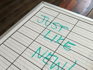 Resurface Your Old Dry Erase Board with Vinyl | Easy DIY Fix