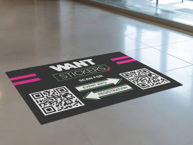 Floor Graphic Ideas - Want Stickers